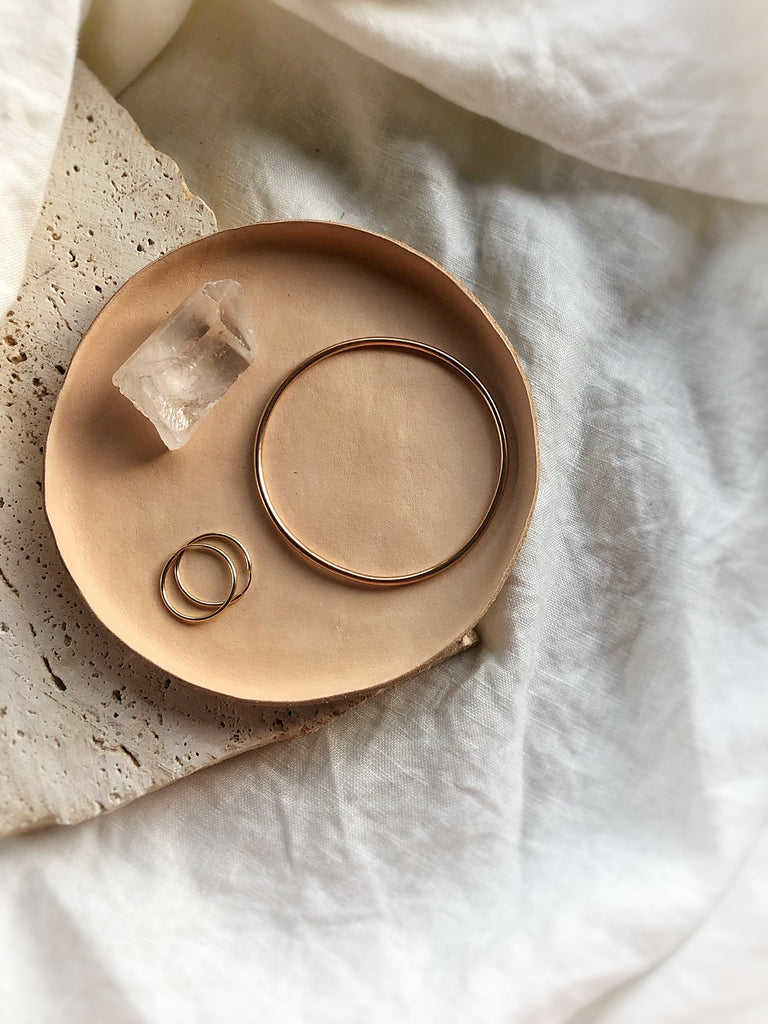 Hand Formed Leather Jewellery Dish - Large – TAMBOON Leather Co